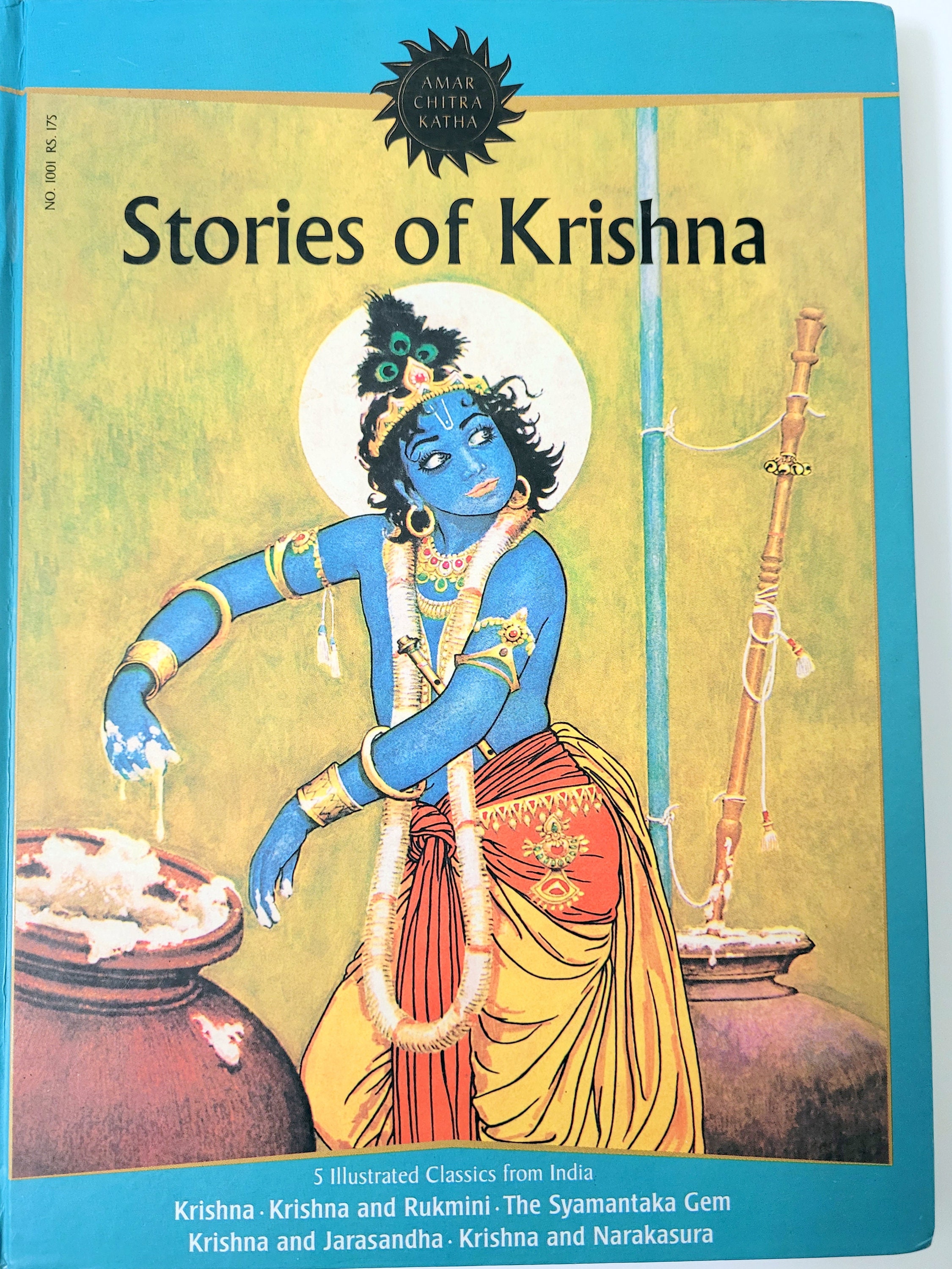 Stories of Krishna Hardback Book 5 Illustrated Classics From India ...