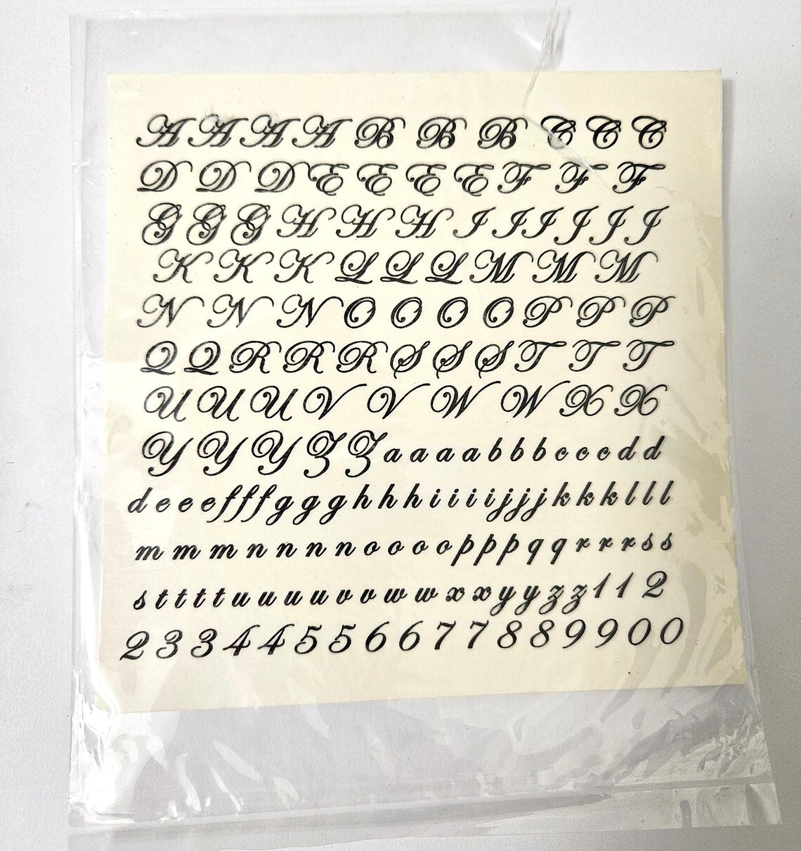 New Cursive Letters Fusing Decals Low Fire Lead Free Pro Fusion Studios ...