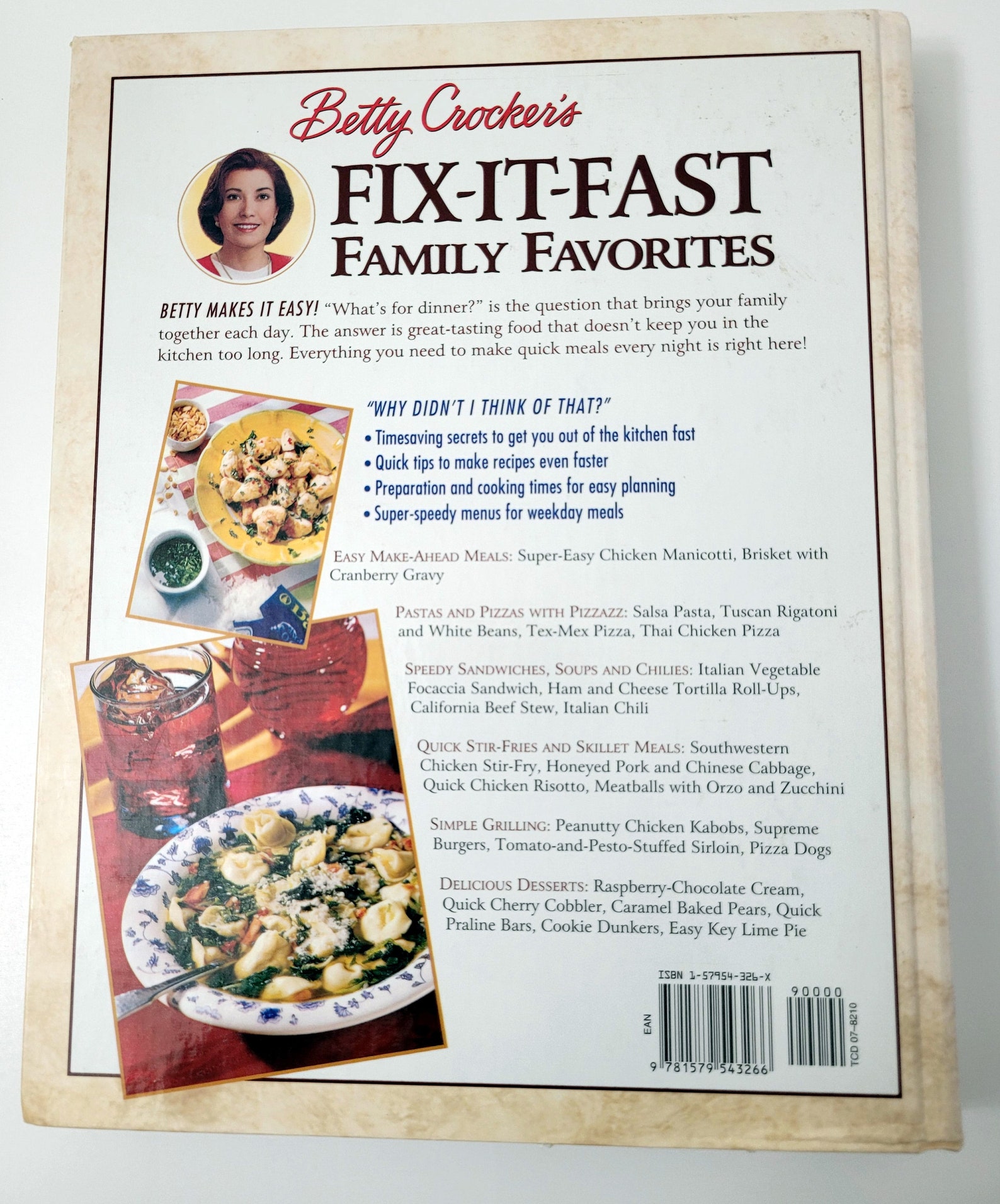 Betty Crocker's Fix It Fast Family Favorites Hardback Cookbook Over 400 ...