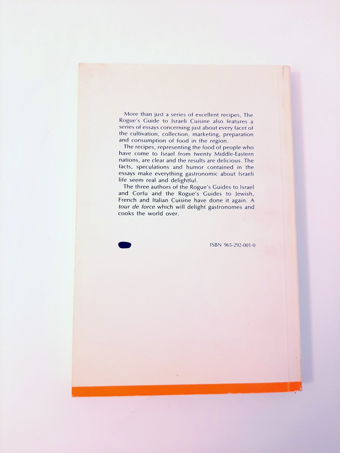 The Rogue's Guide to Israeli Cuisine Softbound Cookbook Daniel Rogov ...