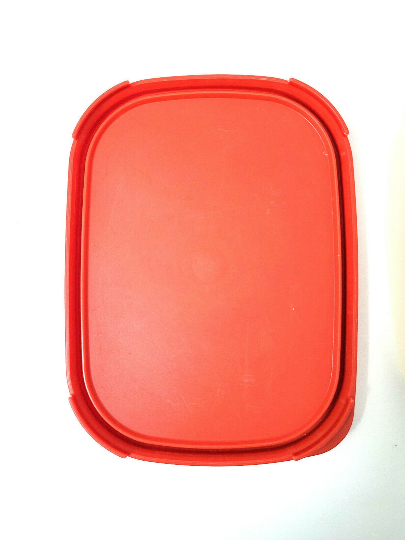 Vintage Tupperware Red & Clear Rectangular Container 3.5 Cups - Etsy