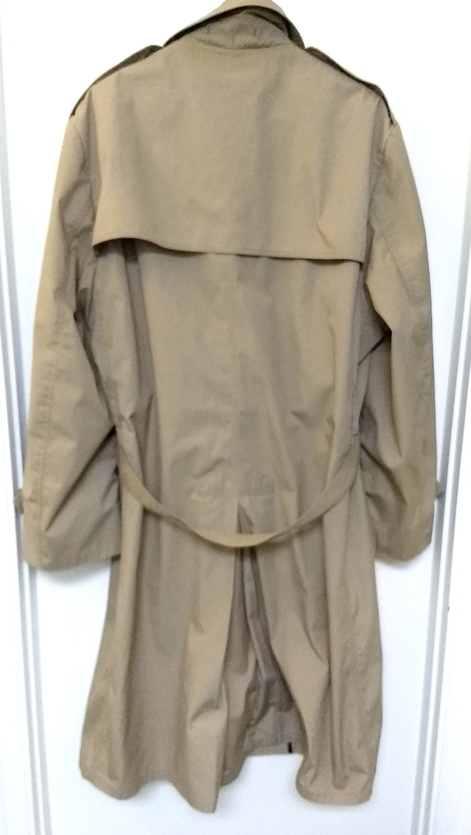 Vintage USMC 1970 GREEN trench-coat 44 regular double boutonnage devant ...