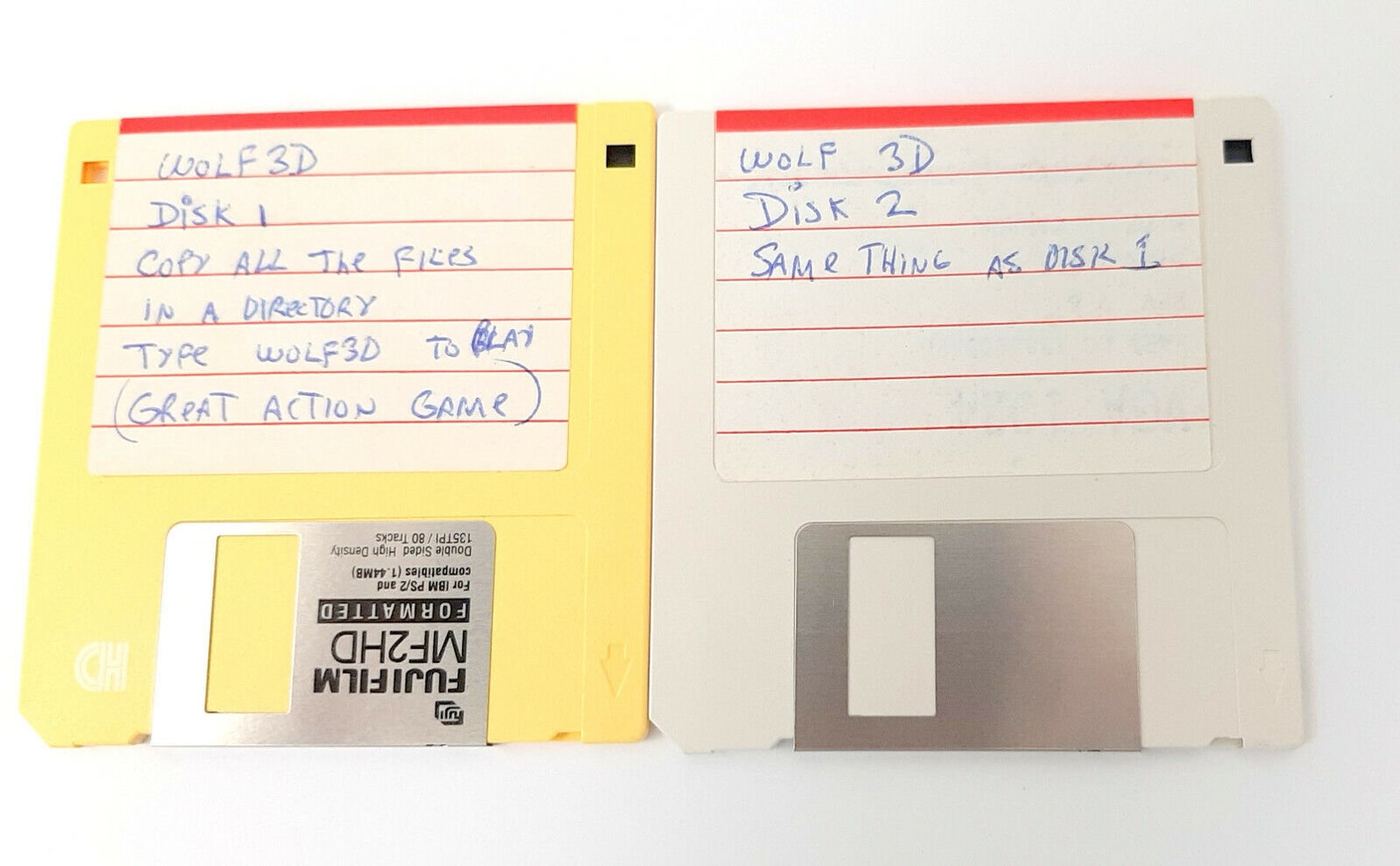 Vintage Wolf 3D 2 Floppy Disk Game Action 1980's-90's Gaming Software ...