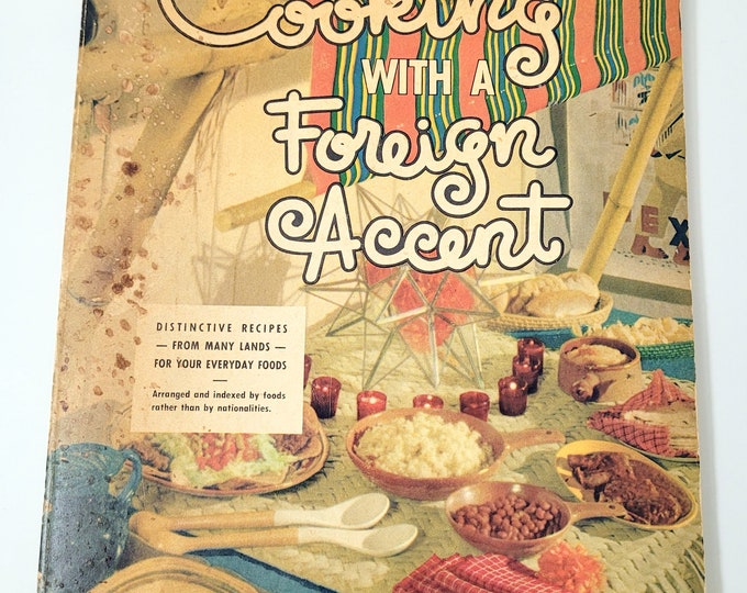 Vintage Sunset Cooking With a Foreign Accent Softbound Cookbook 1956 - Etsy