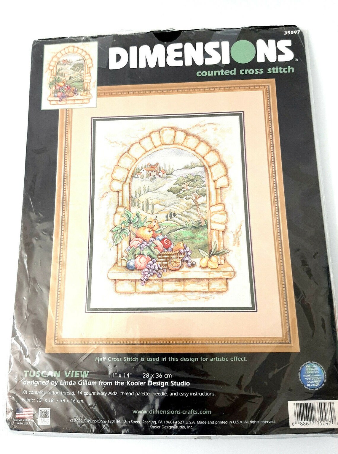 Dimensions Tuscan View Cross Stitch PATTERN ONLY Linda Gillum - Etsy