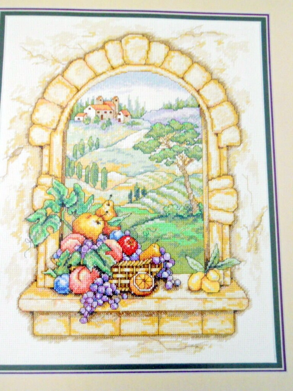 Dimensions Tuscan View Cross Stitch PATTERN ONLY Linda Gillum - Etsy