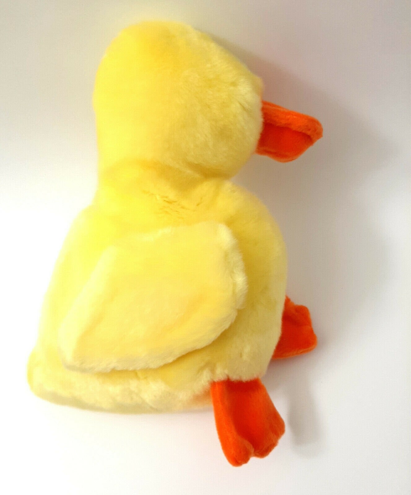Vintage 1998 Quackers Yellow Duck Beanie Baby PE Pellets Orange Beak ...