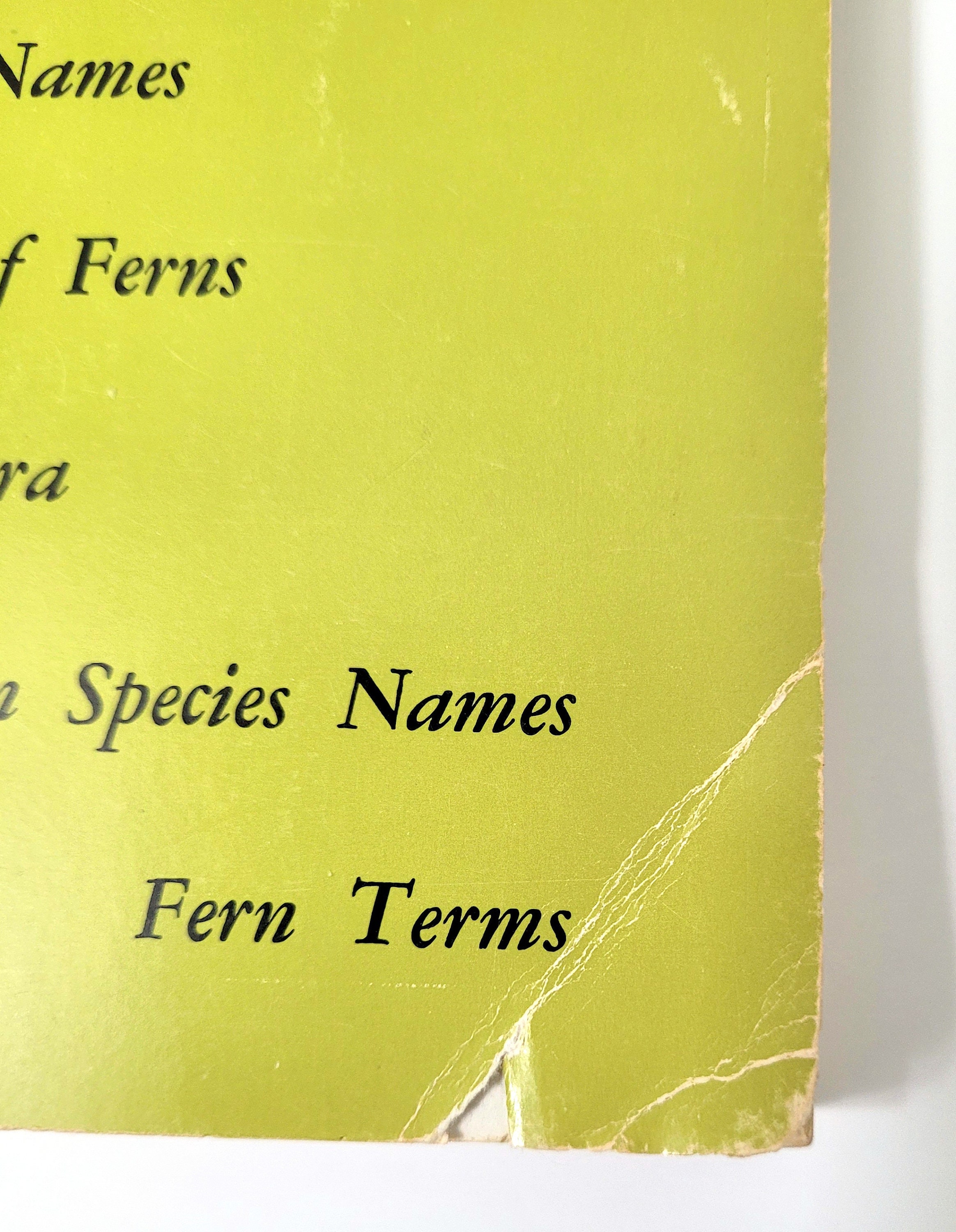Vintage the Fern Dictionary Paperback Book by Wilbur W. Olson Types ...