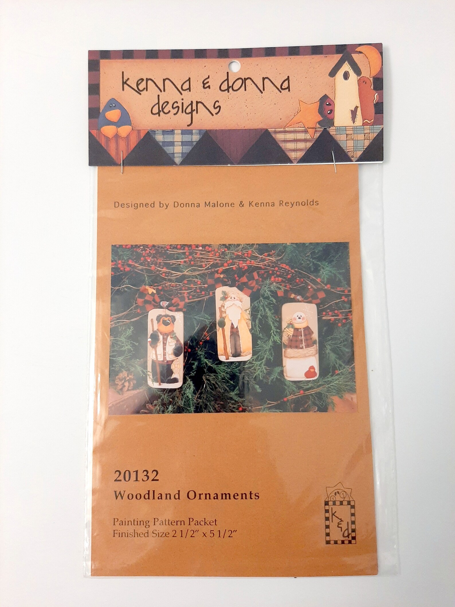 Kenna & Donna Designs Woodland Ornaments Tole Painting Bear - Etsy