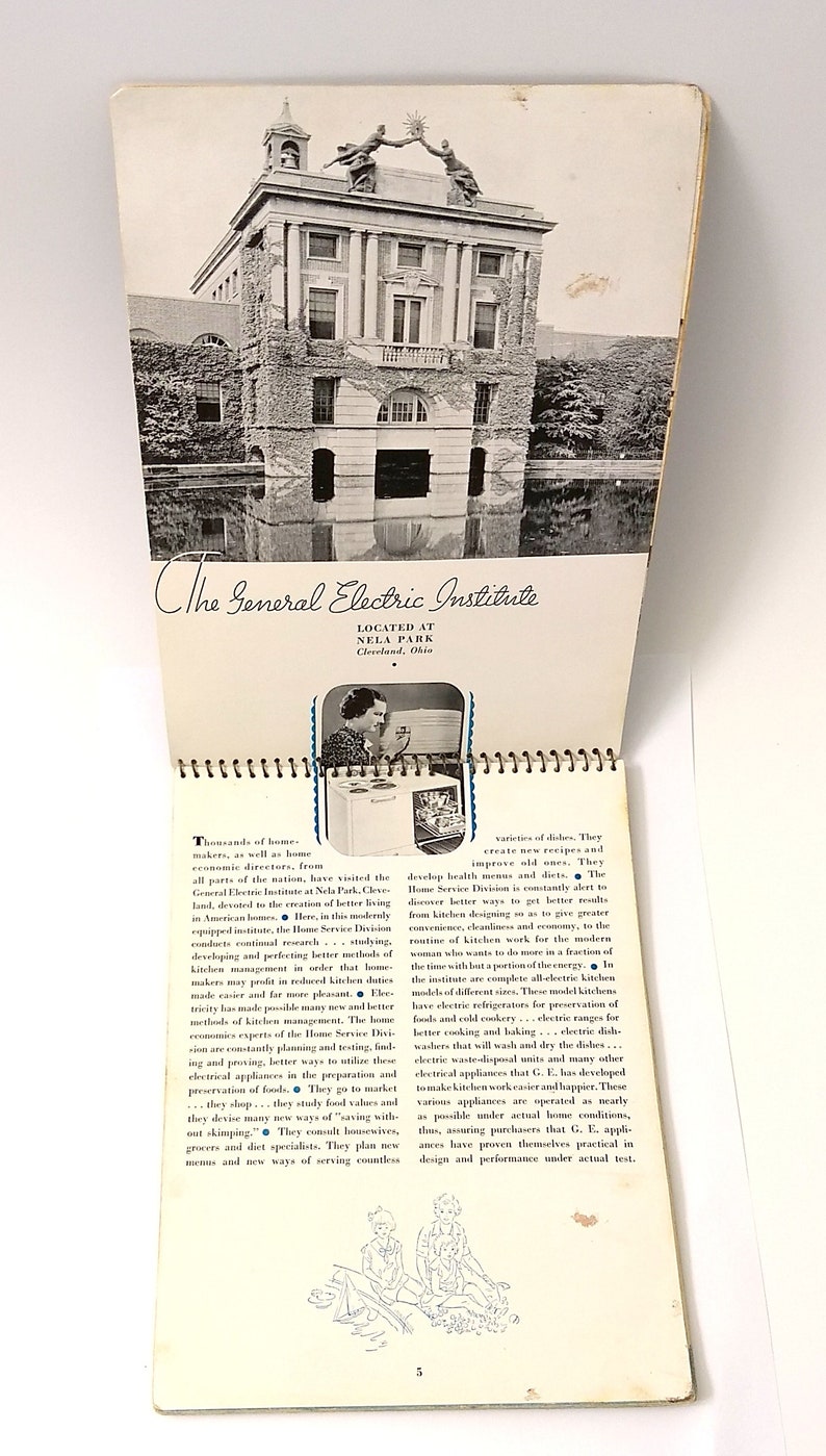 Vintage General Electric the New Art of Modern Cooking Cookbook 1937 - Etsy