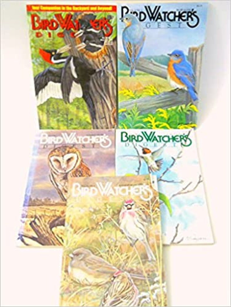 Lot of 5 Bird Watcher Digest Magazines 1989 1990 1991 and - Etsy