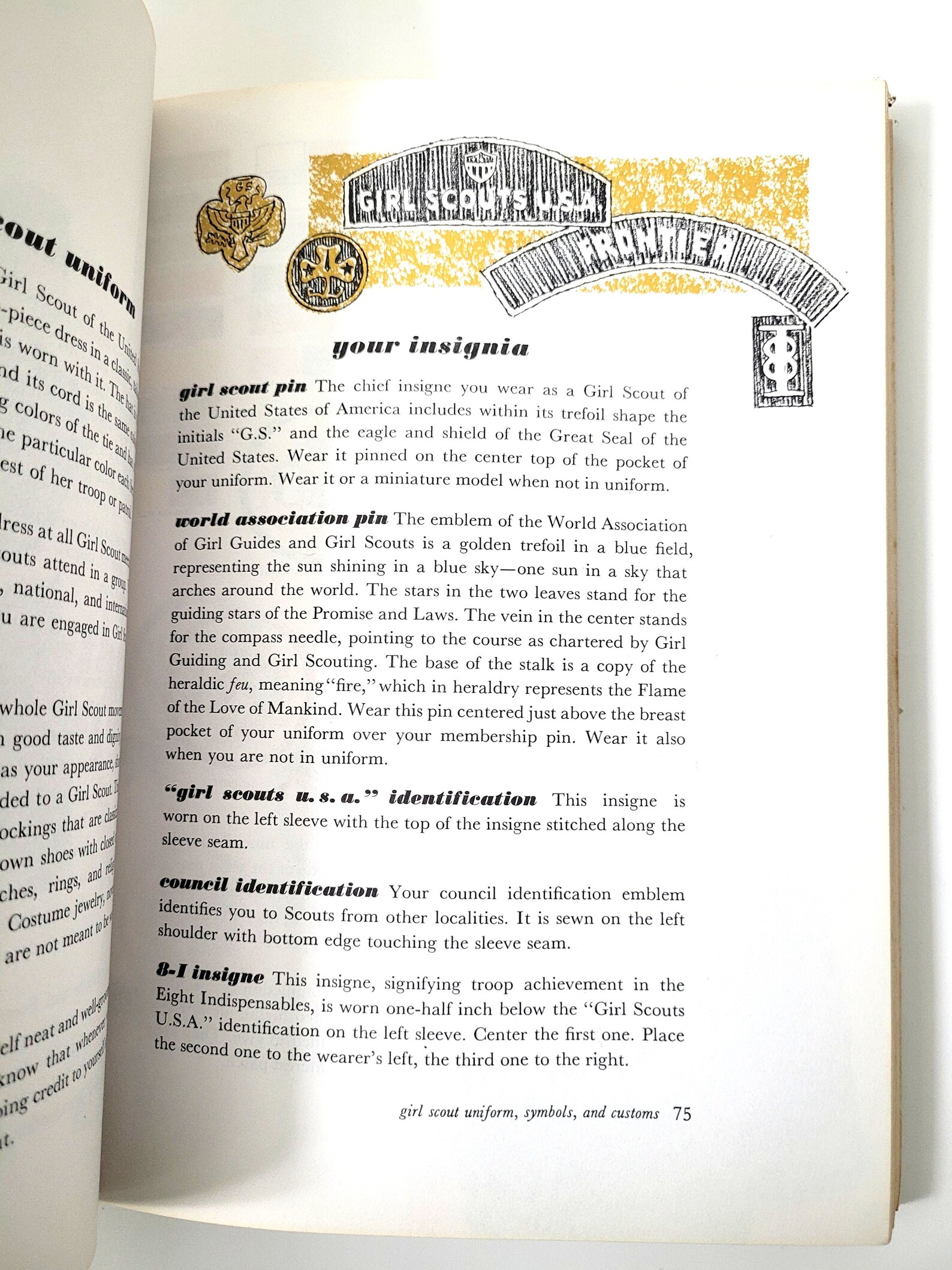 Vintage Senior Girl Scout Handbook 1963 Kitty Hawks Troop - Etsy