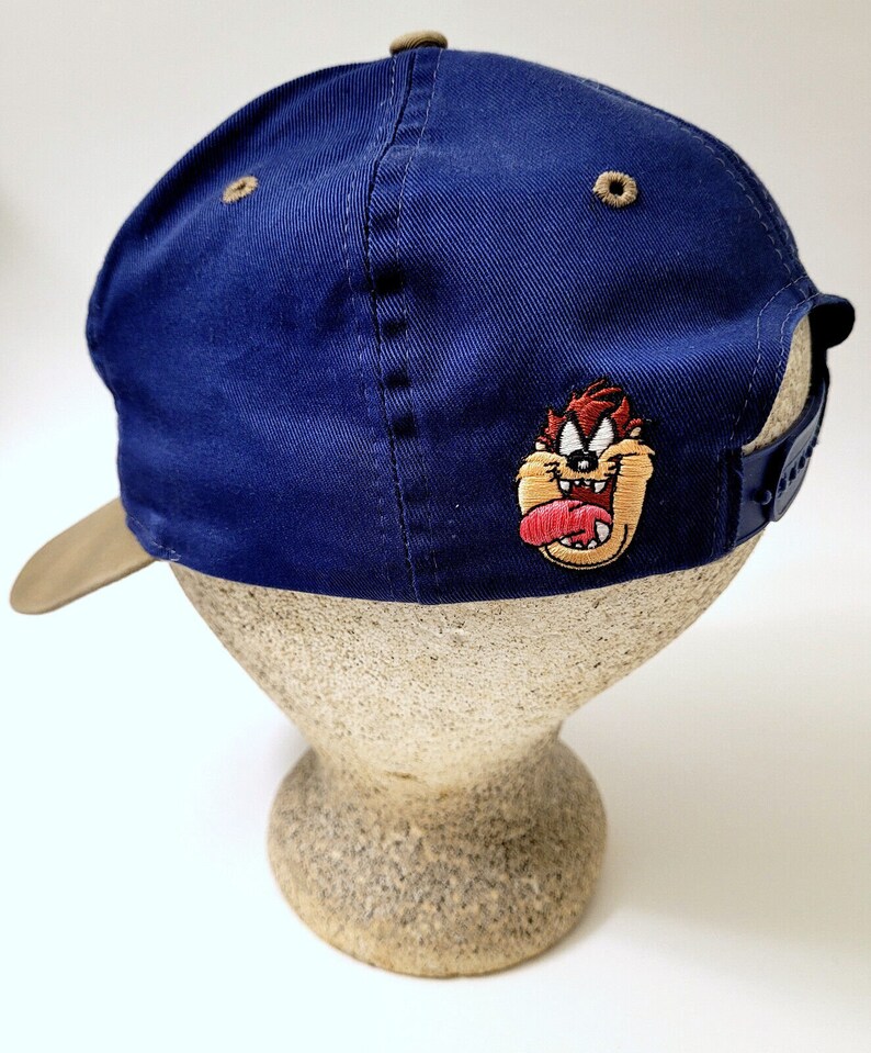 Vintage Tasmanian Devil TAZ Blue Cap Hat Snap Back Looney - Etsy