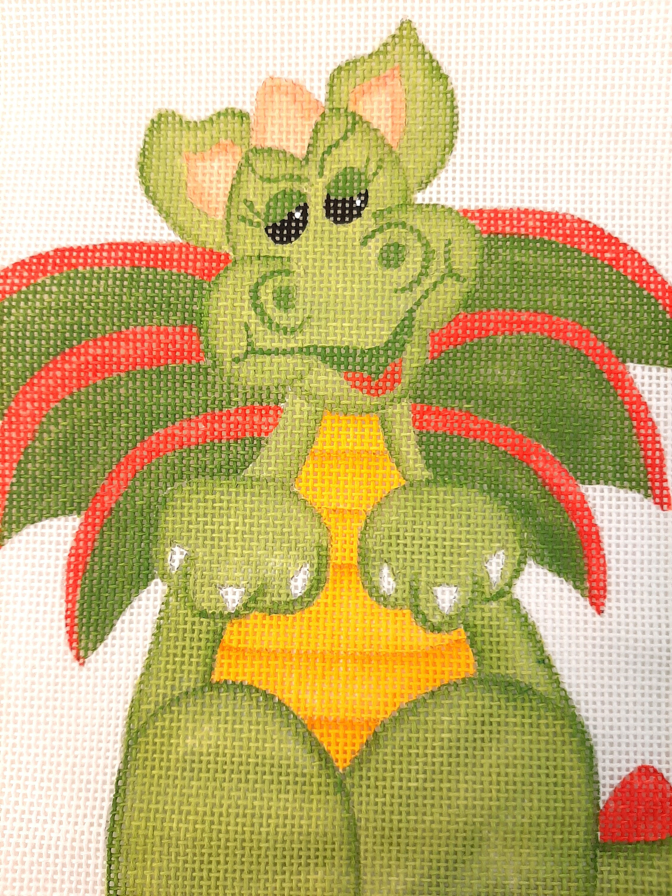 Vintage the Needlewoman East Printed Cute Green Dragon Pattern ONLY 11 ...