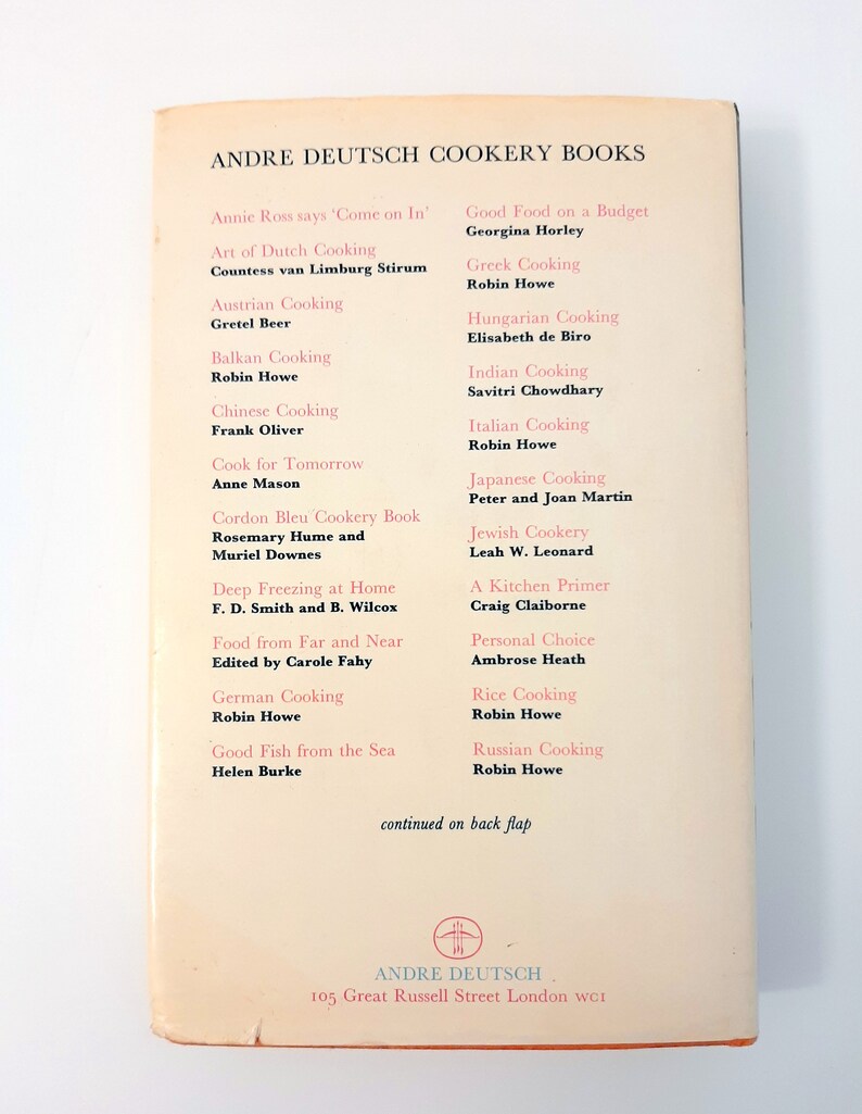 Spanish Cooking Hardback Book by Elizabeth Cass 1957 1st Edition, 1st ...