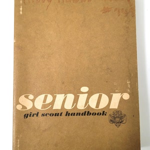 Vintage Senior Girl Scout Handbook 1963 Kitty Hawks Troop - Etsy