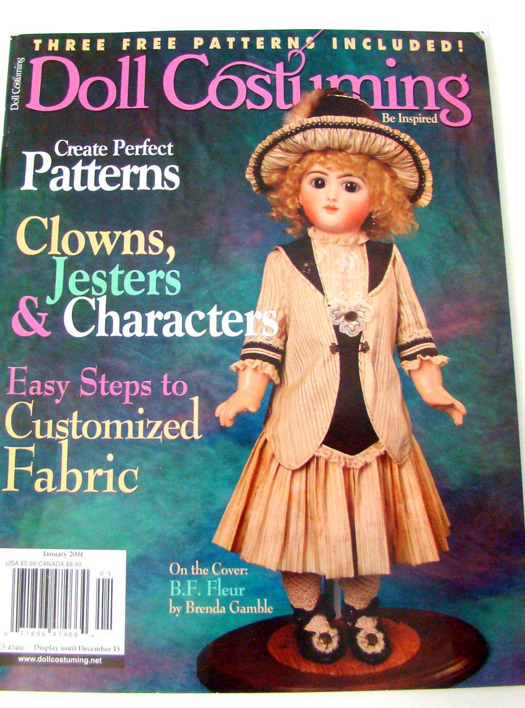 Doll Costuming Magazine 3 Patterns Included Costume Gallery - Etsy