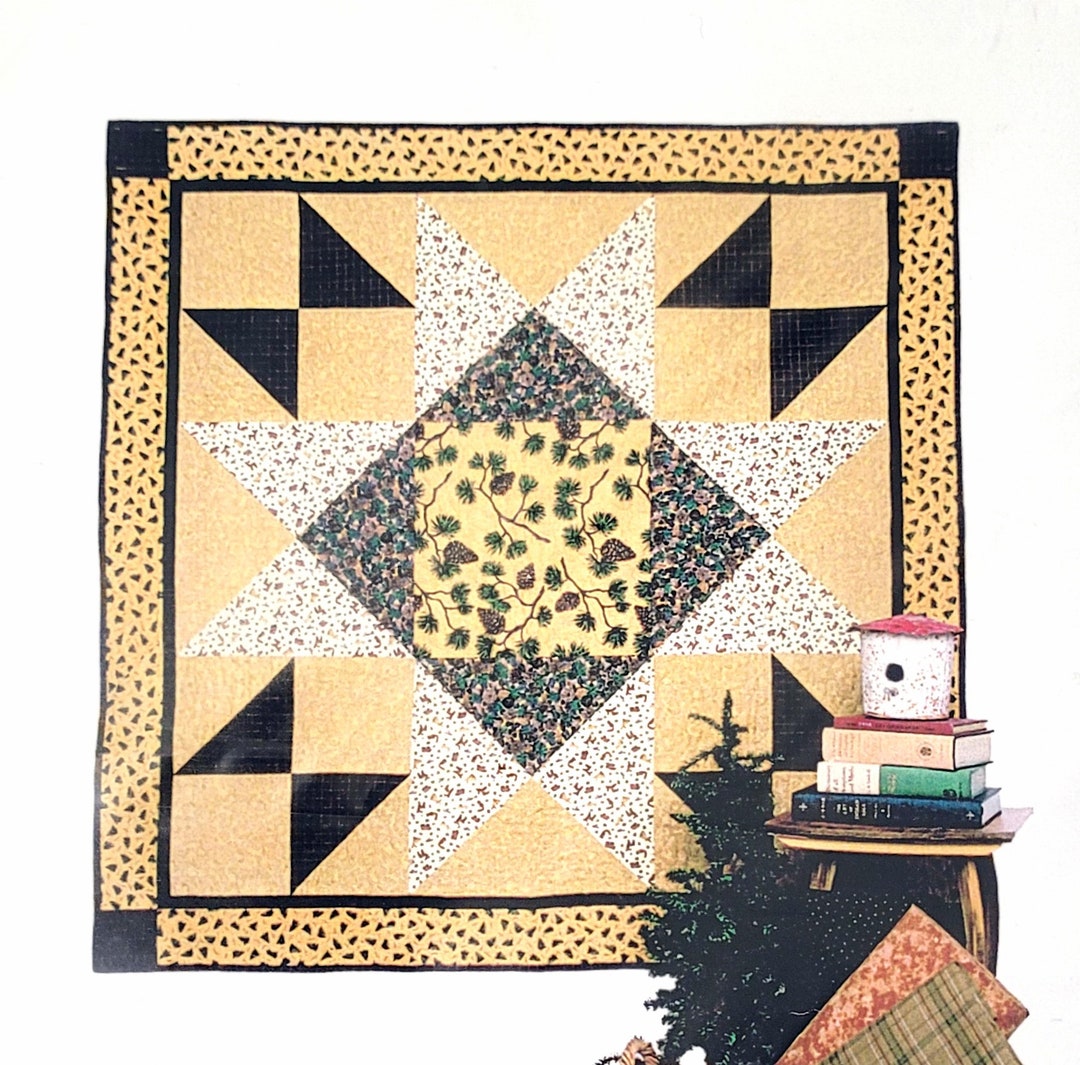 Ponderosa Star Quilt Pattern Strong Beginner the Pine Needle 66 X 66 ...