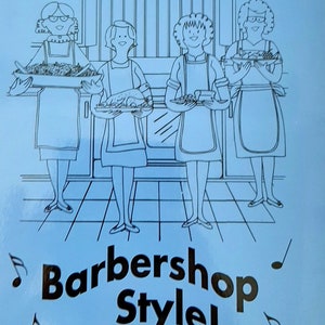 Vintage Cookin' up A Song Barbershop Style Cookbook Olympia Wa Sweet ...