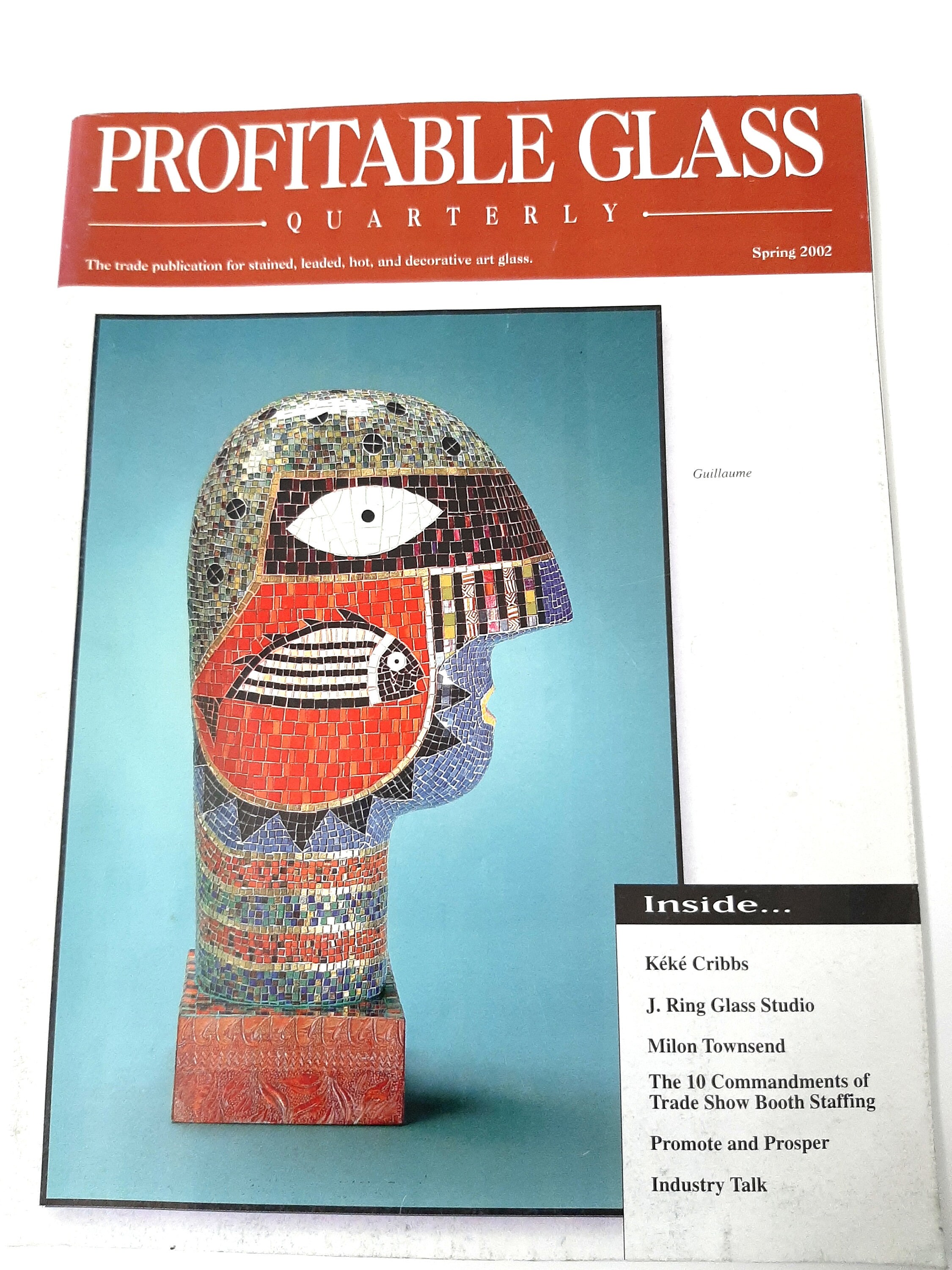 Profitable Glass Quarterly Magazine Spring 2002 Stained Fused Blown - Etsy
