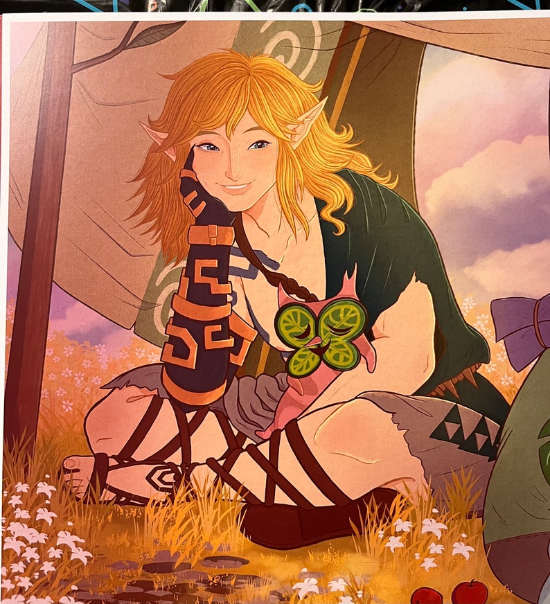 The Legend of Zelda: Tears of the Kingdom, Link and Koroks 11x17 Poster Print TOTK - Etsy