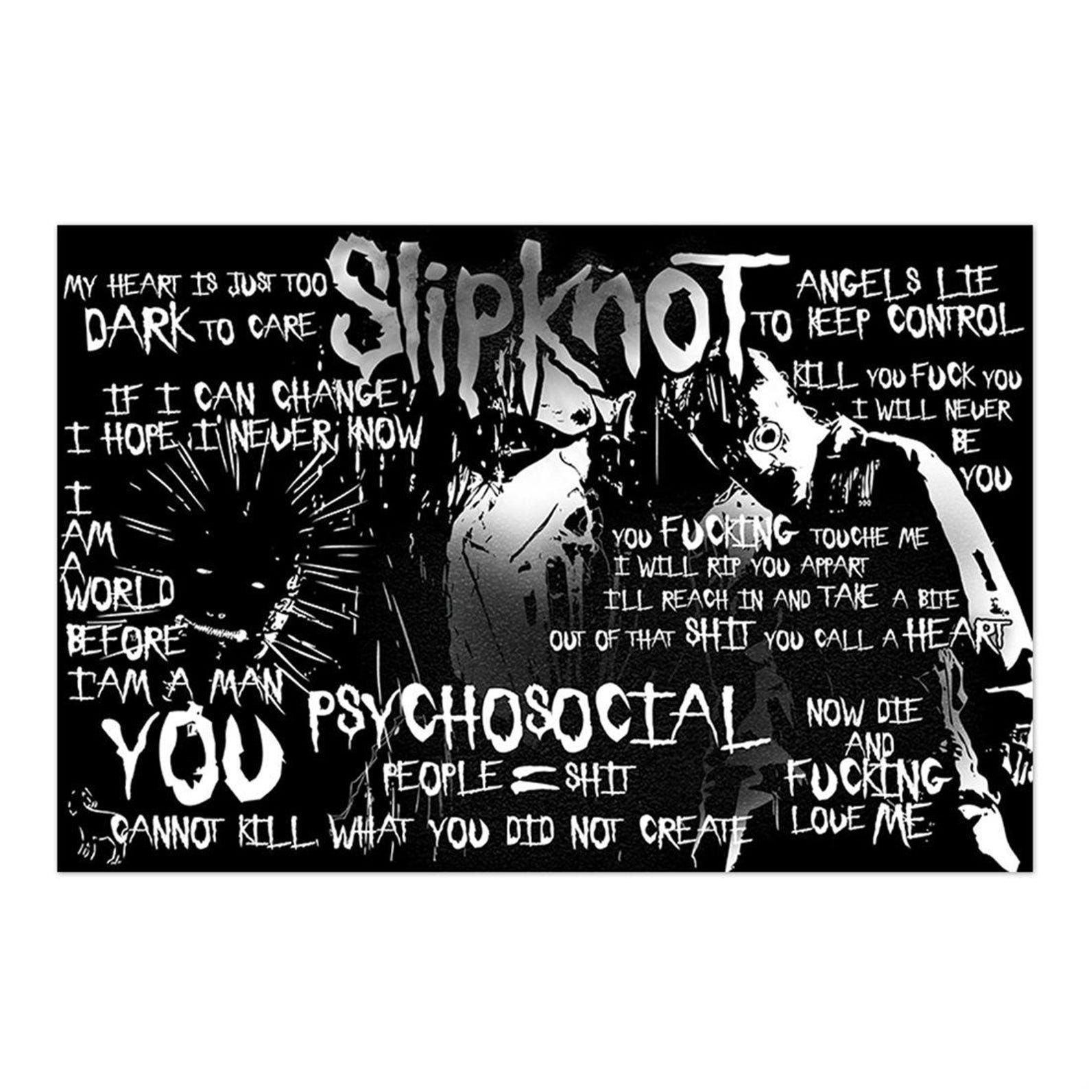 Slipknot Write Poster – Horizontal Nu Metal Wall Art – Heavy Music ...