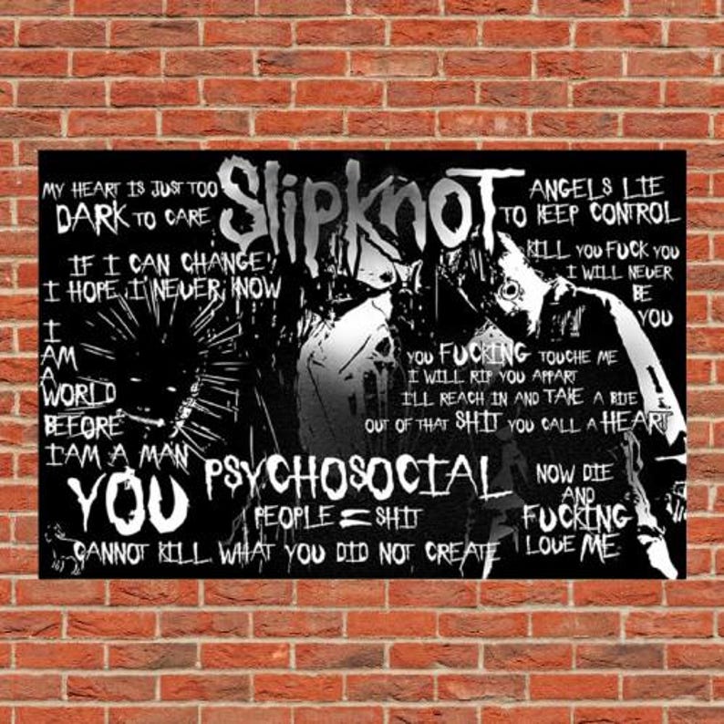 Slipknot Write Poster – Horizontal Nu Metal Wall Art – Heavy Music ...