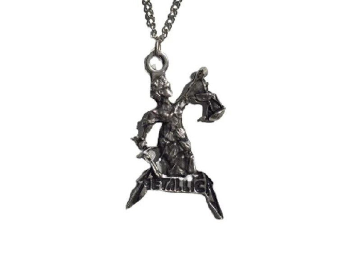 Metallica and Justice Chain Necklace Heavy Metal Jewelry Gothic Chain ...