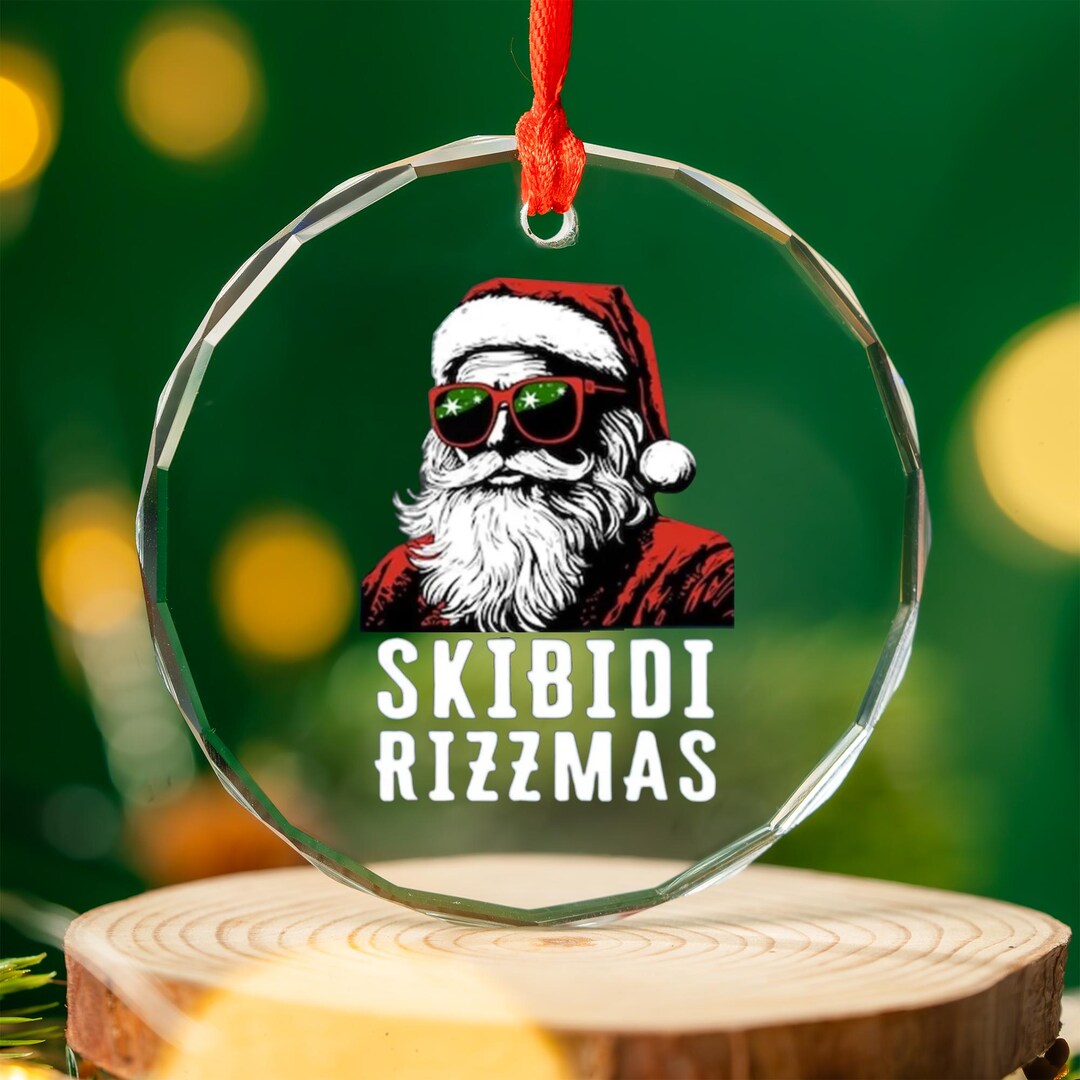 Skibidi Rizzler Custom Teen Meme Christmas Ornament, Teenage Meme Xmas ...