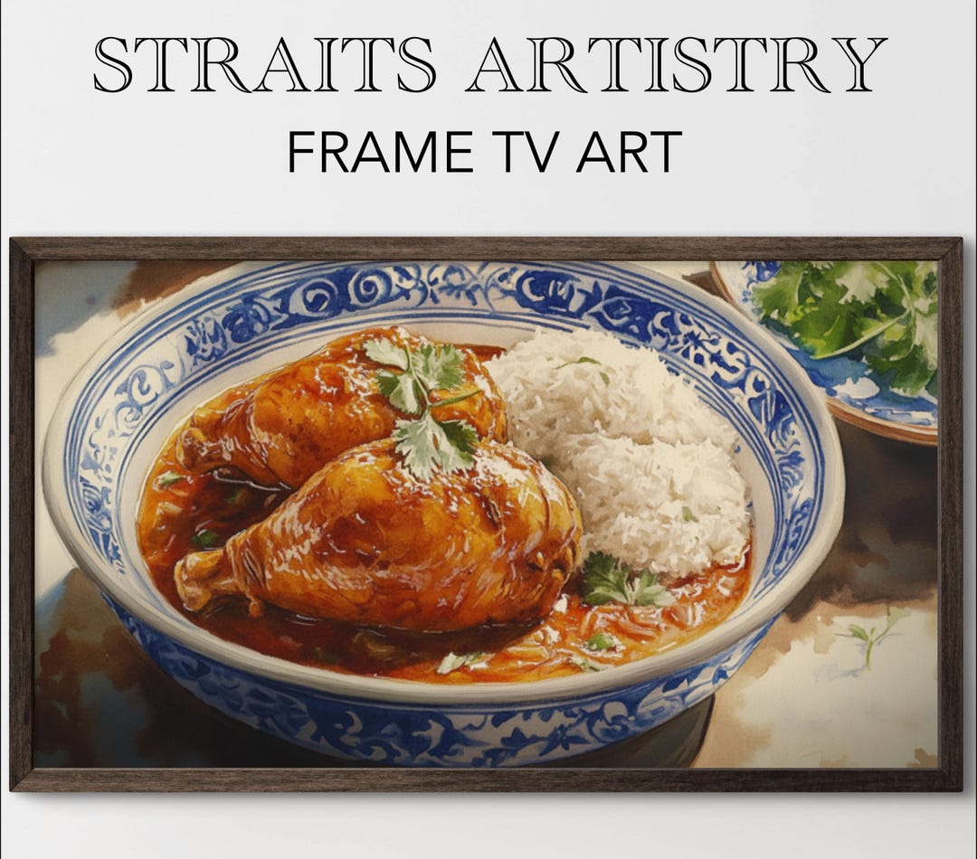 Frame TV Artwork | Nyonya Curry Chicken TV Art | Peranakan Traditional ...