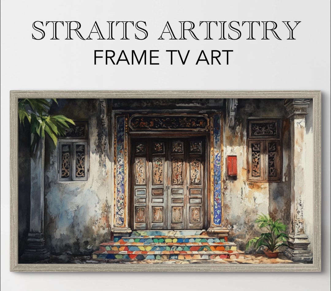 Old Peranakan Doorway Vintage Peranakan Architecture TV Art Vintage ...