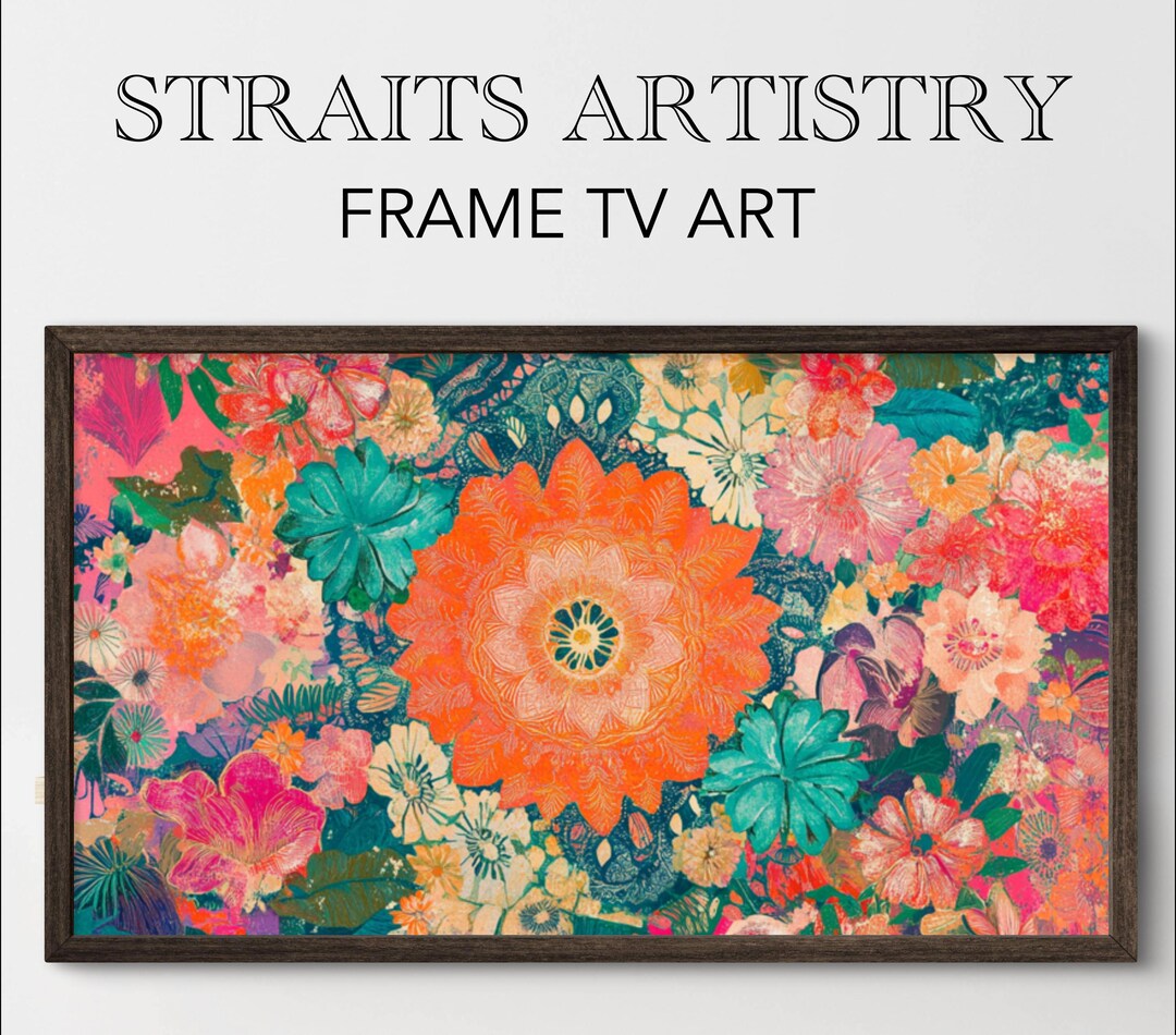 Peranakan Lace Doily TV Art Vintage Peranakan Home Decor TV Art Samsung ...
