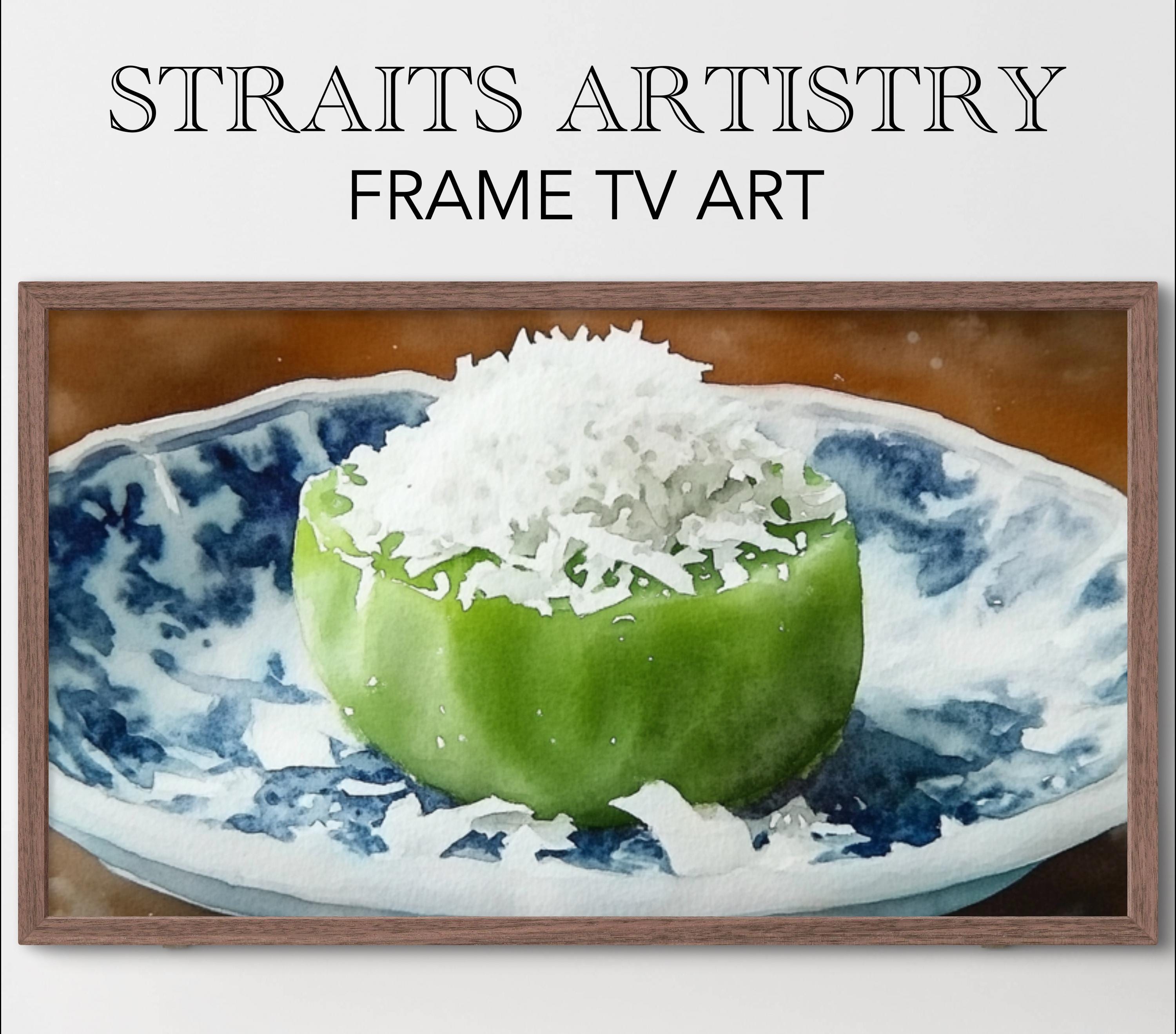 Nyonya Kueh Kosui Art Print: Watercolor Peranakan Food for Samsung ...