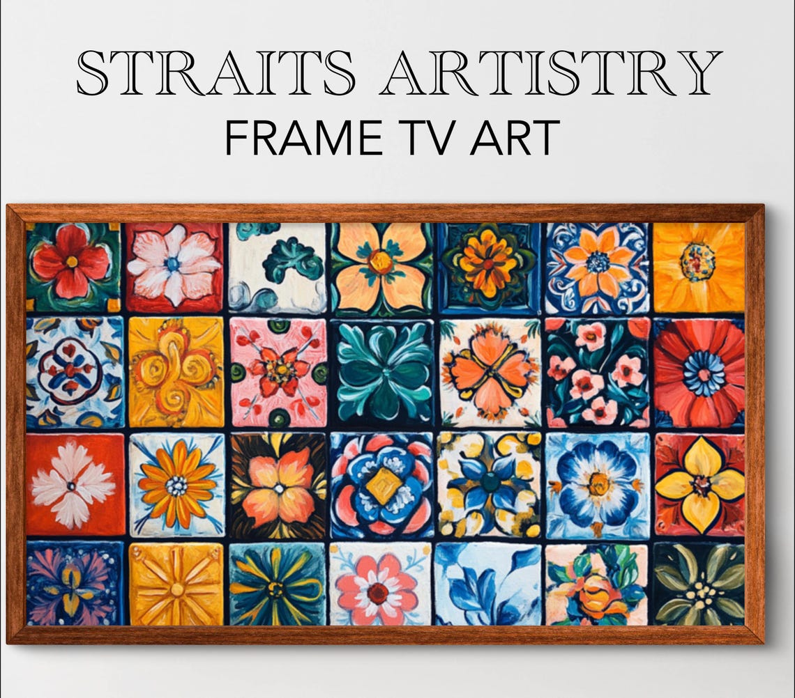 Peranakan Ceramic Tiles Vintage Peranakan Tiles TV Art Vintage ...