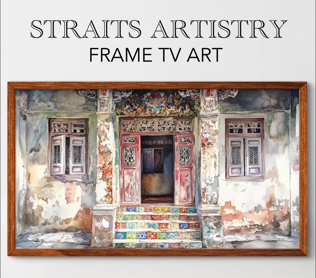 Old Peranakan Doorway Vintage Peranakan Architecture TV Art Vintage ...