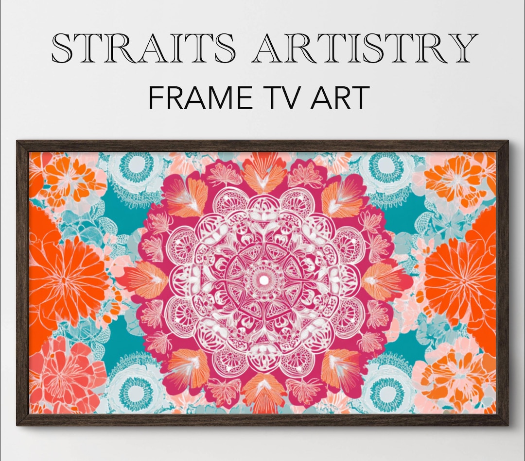Peranakan Lace Doily TV Art Vintage Peranakan Home Decor TV Art Samsung ...