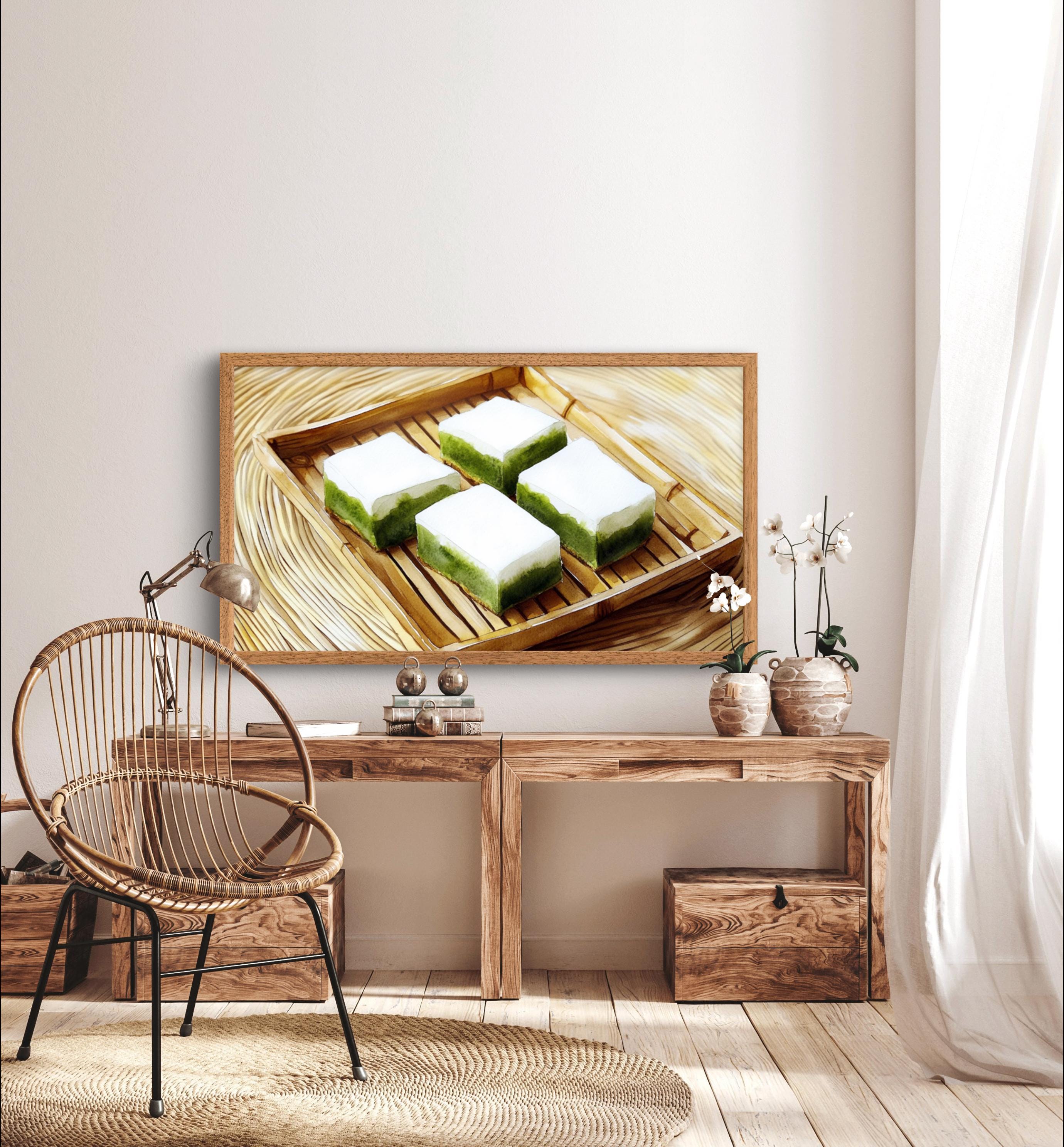 Food Drawings | Nyonya Kueh Talam TV Art | Peranakan Traditional Food ...