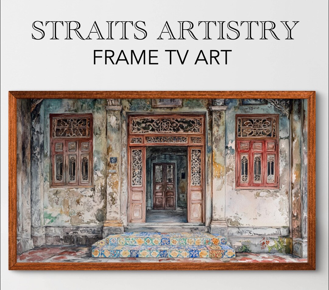 Old Peranakan Doorway Vintage Peranakan Architecture TV Art Vintage ...