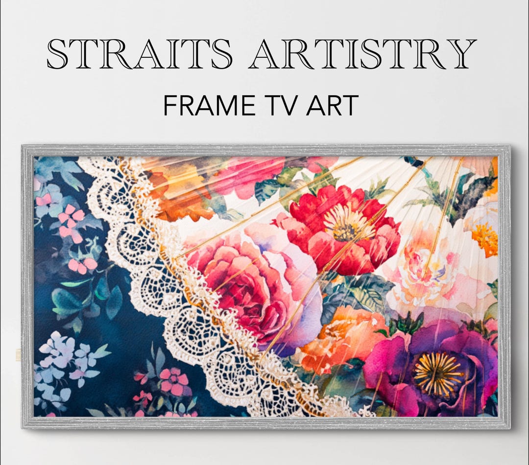 Peranakan Parasol Vintage Peranakan TV Art Antique Peranakan Homeware ...