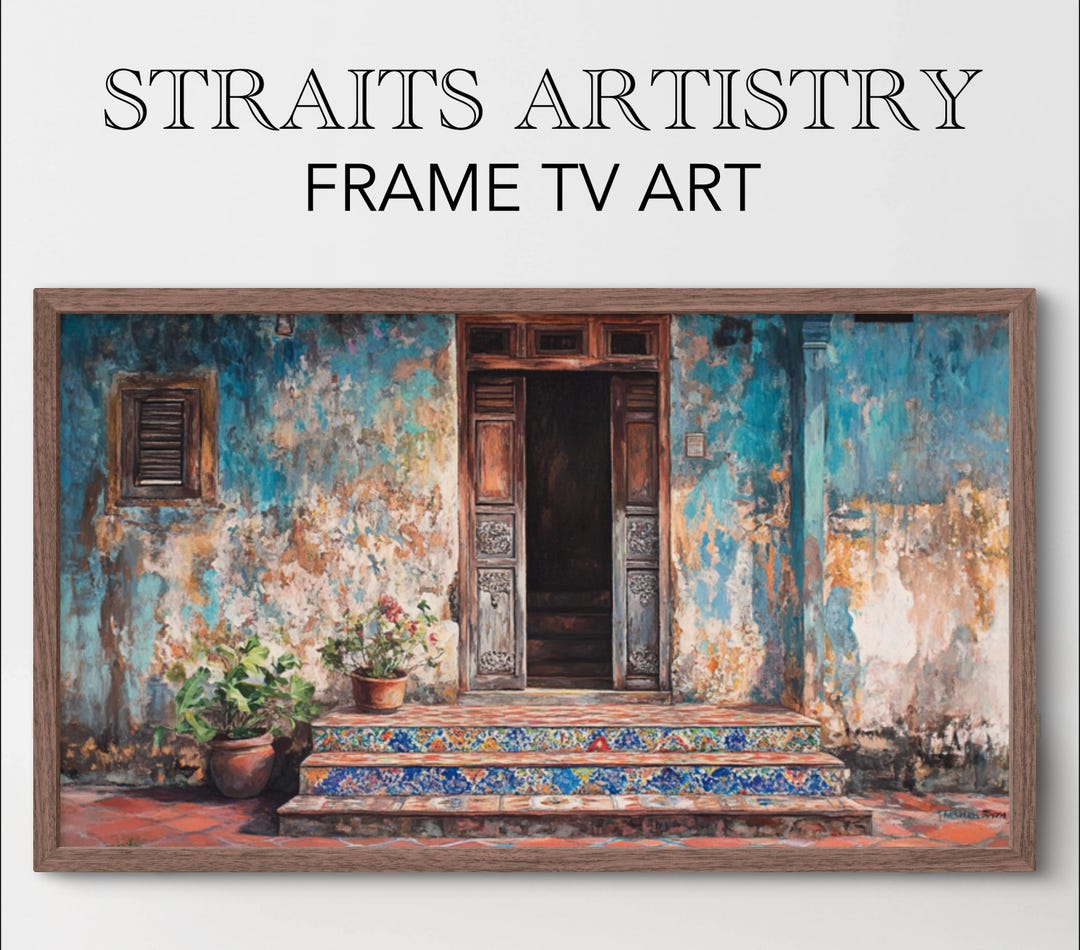 Old Peranakan Doorway Vintage Peranakan Architecture TV Art Vintage ...