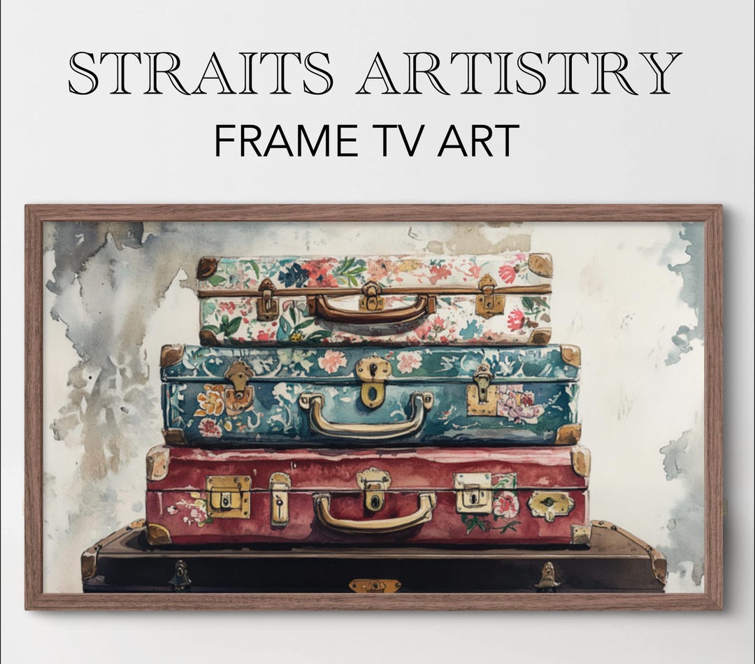 Samsung the Frame | Peranakan Suitcases TV Art | Peranakan Traditional ...