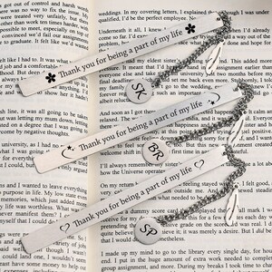 Engraved Metal Bookmark,gift for Readers,personalized Bookmark,wedding ...