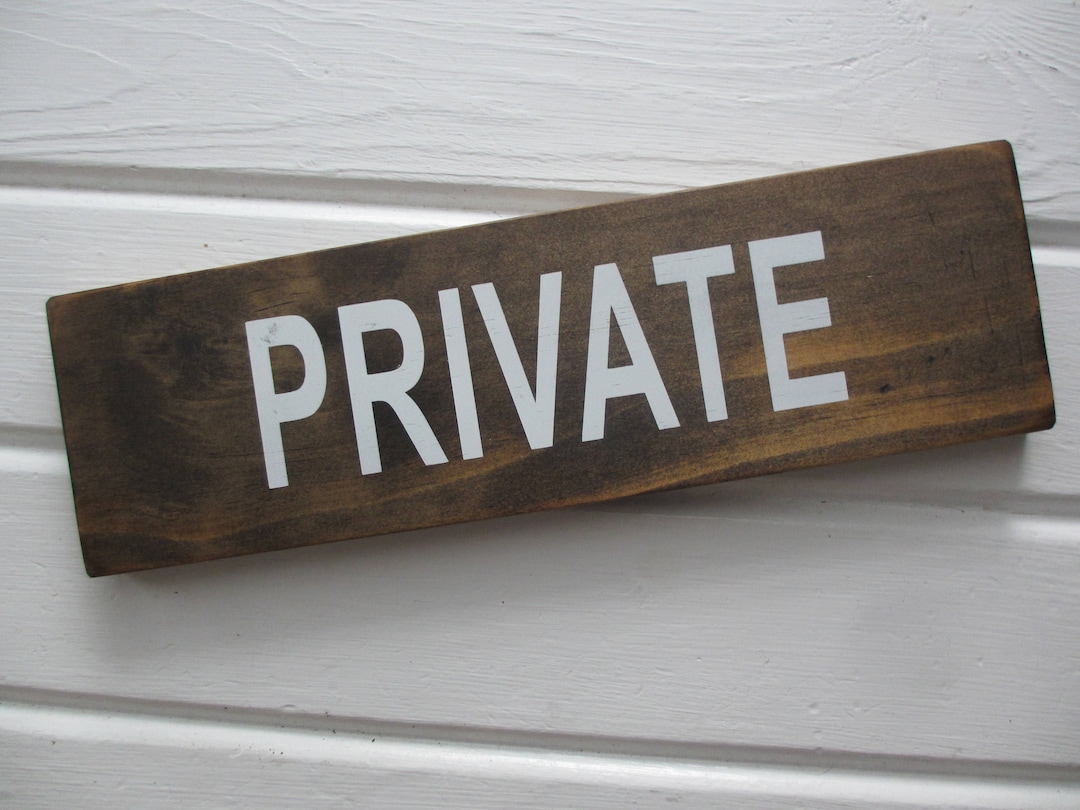 Wood Private Sign, Office Sign - Etsy