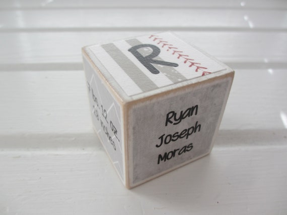 Personalized Baby Block Birth Announcement Block Birth - Etsy