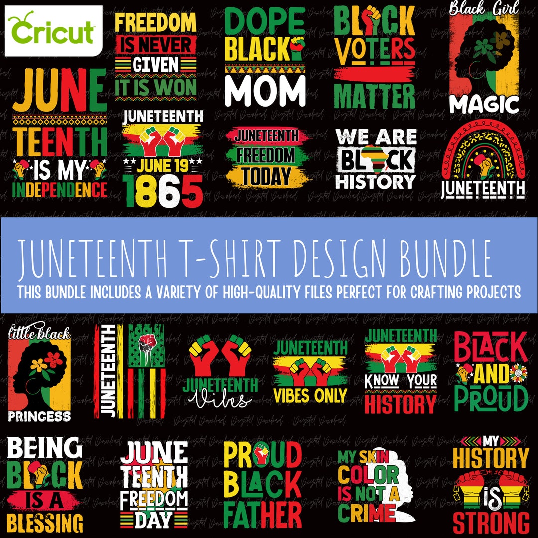 Juneteenth PNG Bundle, Juneteenth Sublimation Png, Free-ish, Black ...