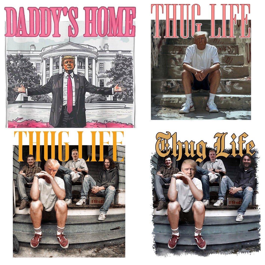 ORIGINAL ARTIST PRESIDENT Viral Thug Life Donald Preppy Edgy Png High ...
