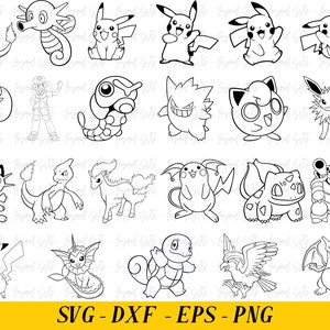 Pokemon svg - Etsy