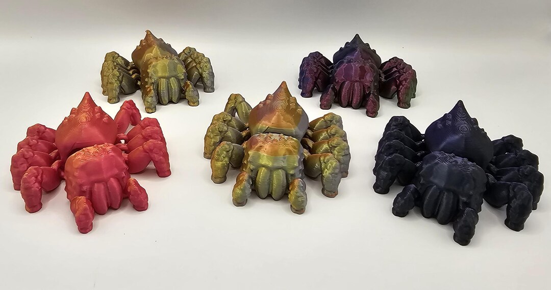 3D Printed Small Jumping Spiders - Etsy