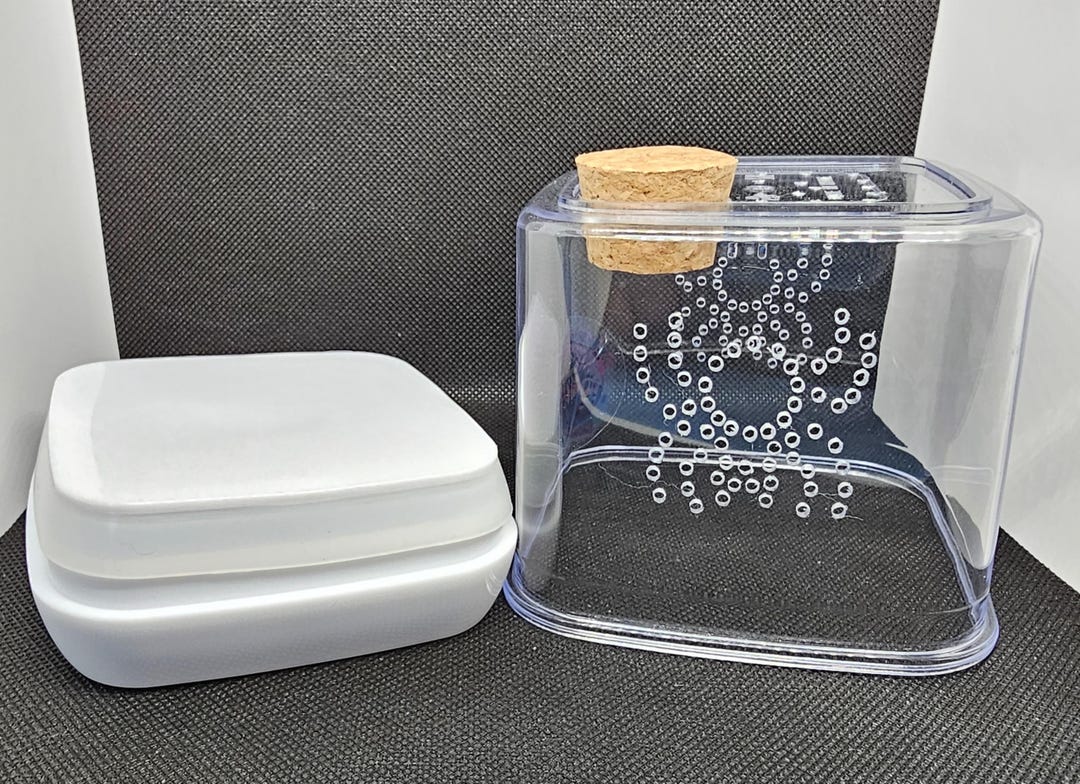 Jumping Spider Bottom Opening Enclosure with Feeding Holecube Multiple ...