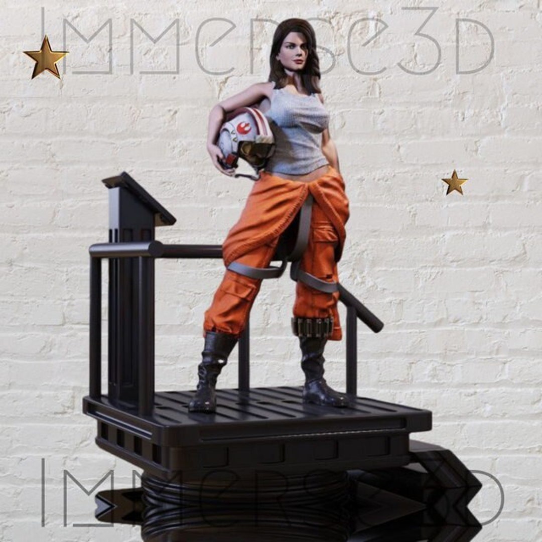 Female Rebel Pilot NSFW High Quality STL File - Etsy